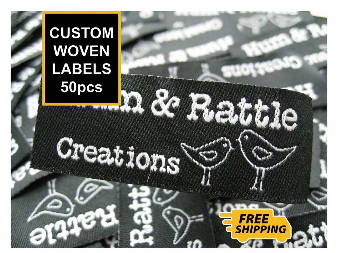 Custom Woven Label Personalized Woven Label Sew on Clothing Label PYO ...