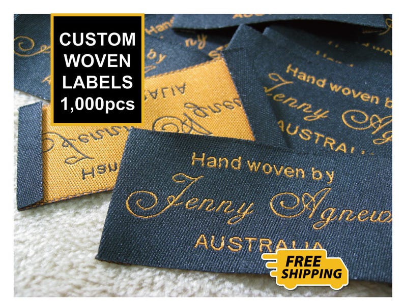 Custom Woven Clothing Labels: Personalized Sew-on Tags, 1000pcs - Etsy
