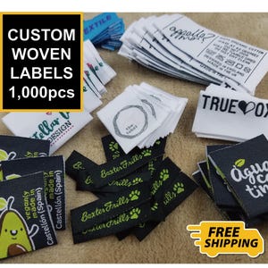 Custom Woven Labels | Personalized Fabric Tags for Clothing & Handmade ...