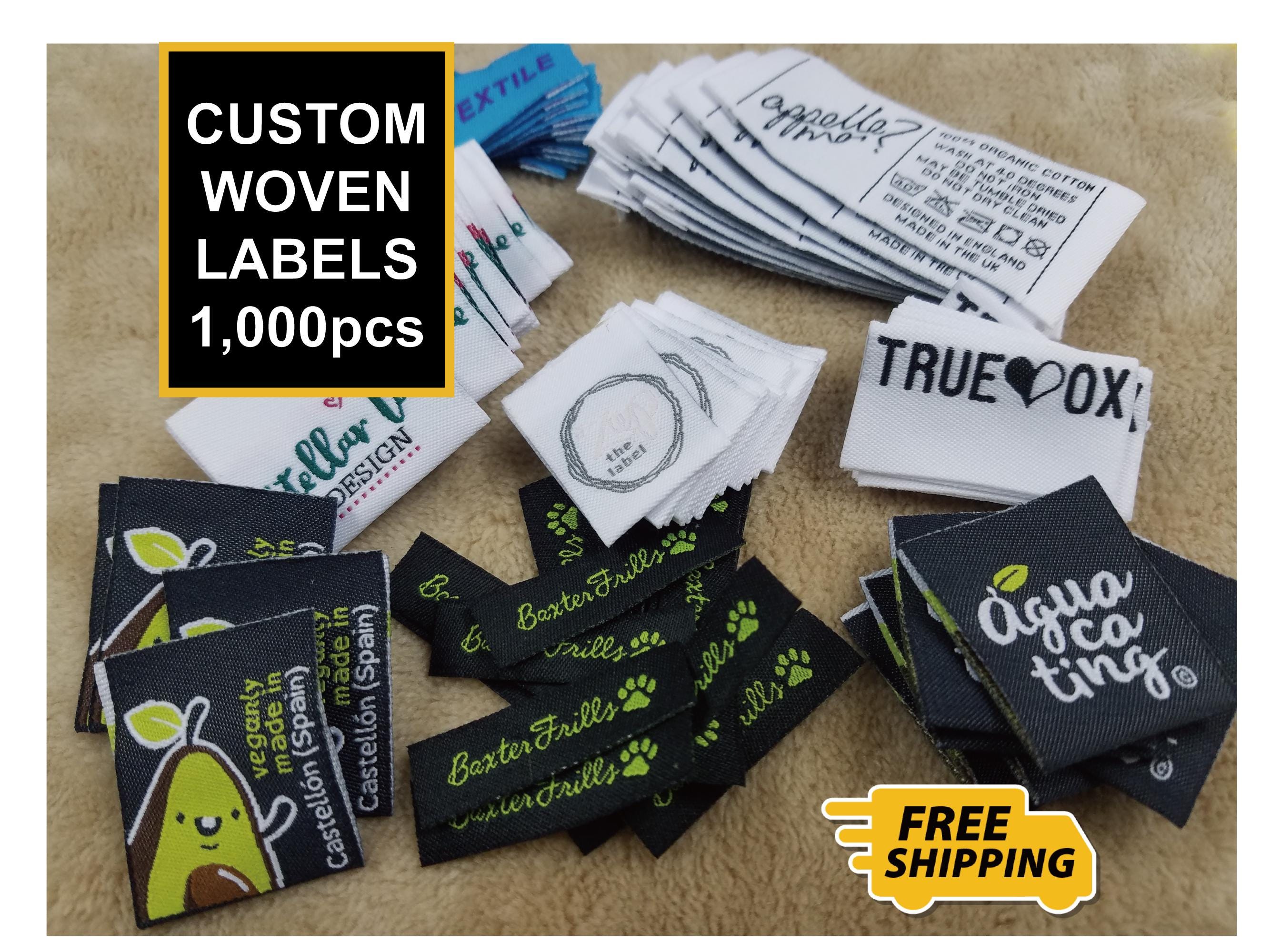 Custom Woven Clothing Labels: Personalized Fabric Tags - Etsy