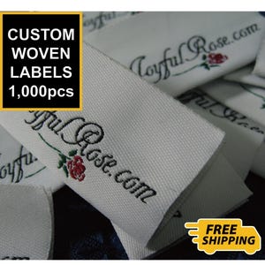 Custom Woven Labels | Personalized Fabric Tags for Clothing & Handmade ...