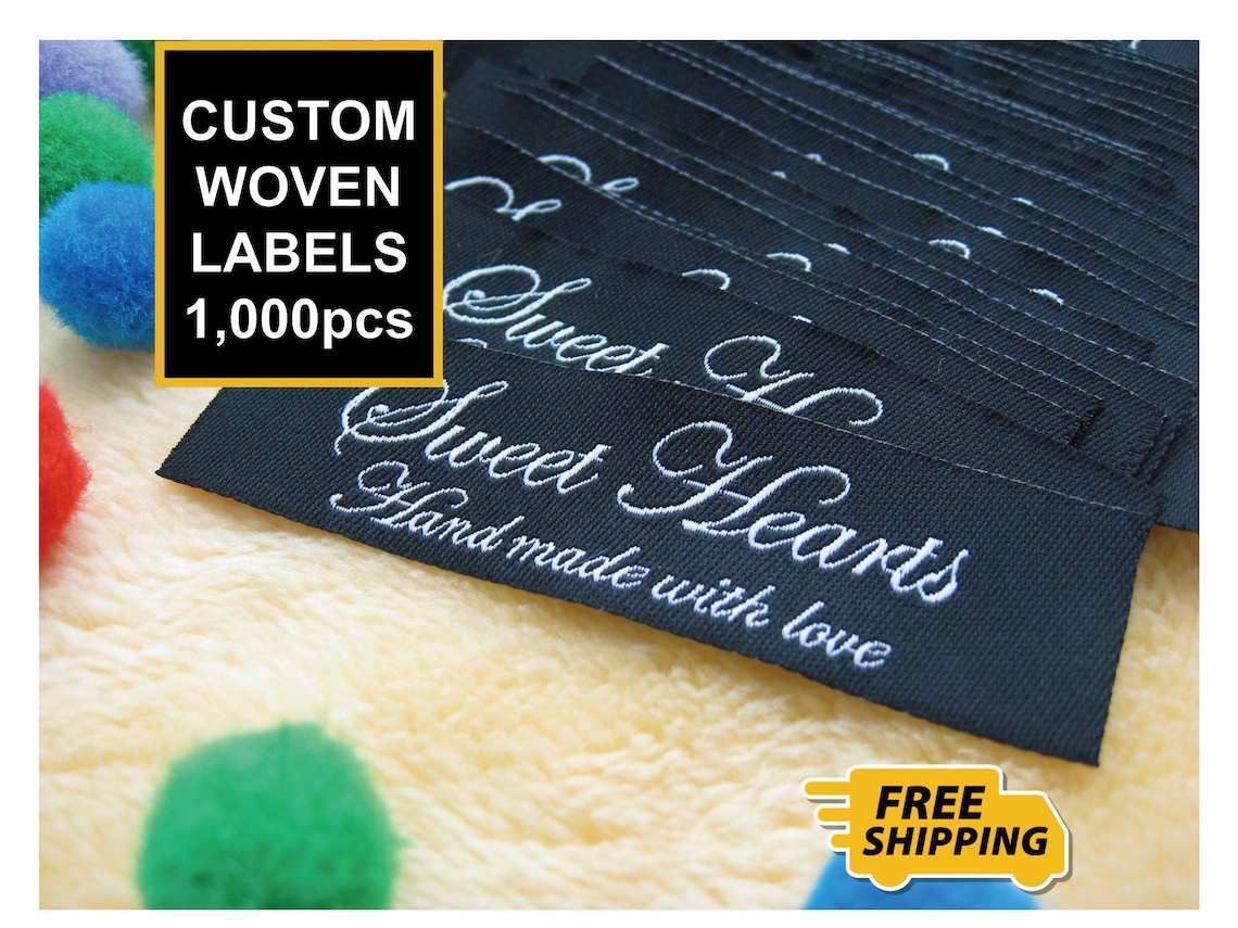 Custom Woven Clothing Labels: Personalized Fabric Tags - Etsy