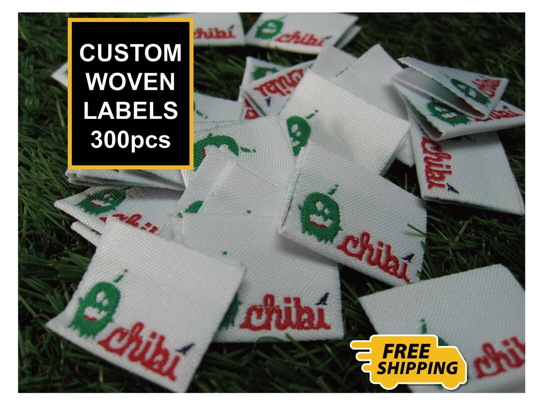 300pcs Custom Woven Labels School Labels Craft Labels Personalized ...