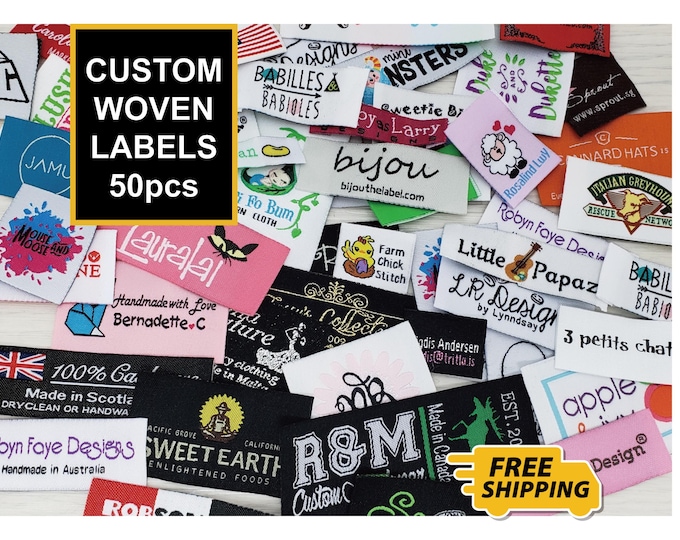 Custom Woven Labels | Personalized Clothing Tags | Name Tag Labels ...