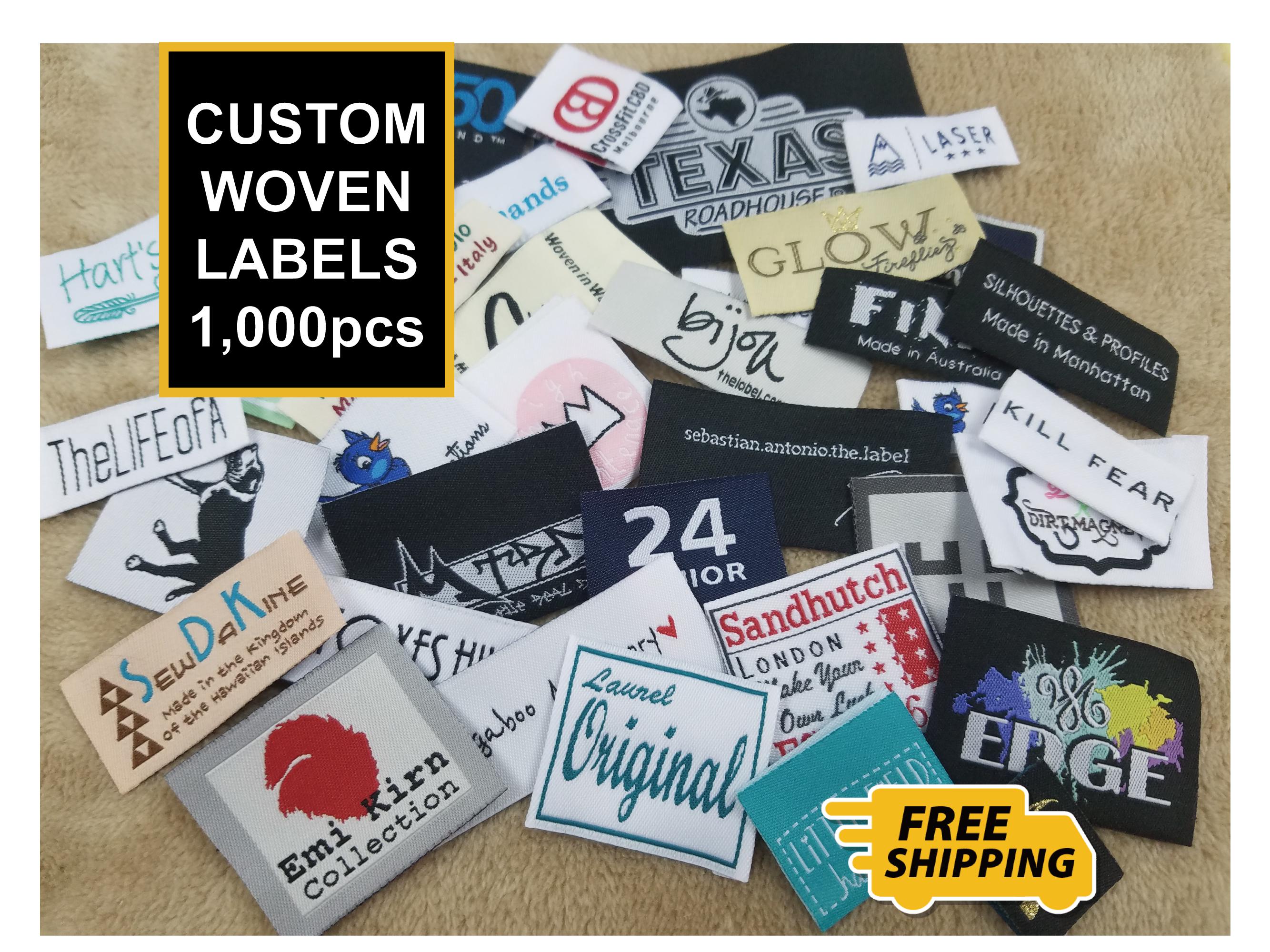 Custom Woven Clothing Labels: Personalized Fabric Garment Tags - Etsy