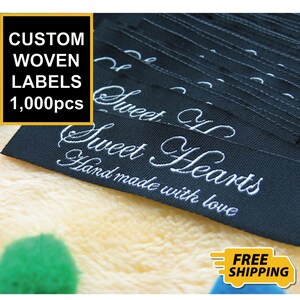 Custom Woven Labels | Personalized Fabric Tags for Clothing & Handmade ...