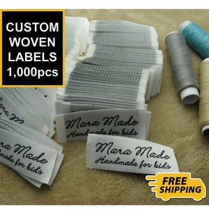 Custom Woven Labels | Personalized Fabric Tags for Clothing & Handmade ...