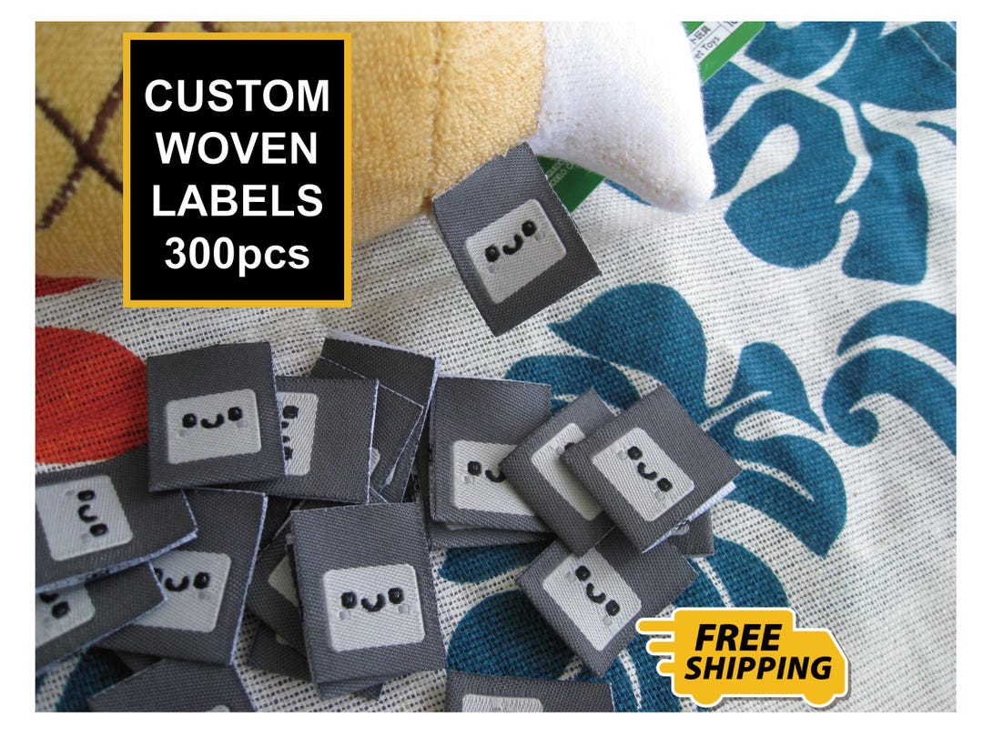 300pcs Custom Woven Labels | School Labels | Craft Labels ...