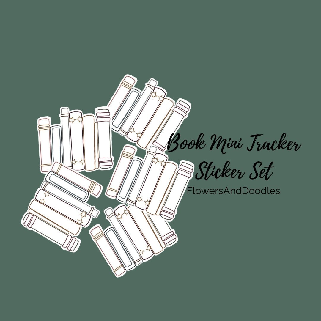 7 Book Tracker Sticker Mini Mood Tracker Weekly Sticker to Be Read Reading List Sticker Bookworm ...