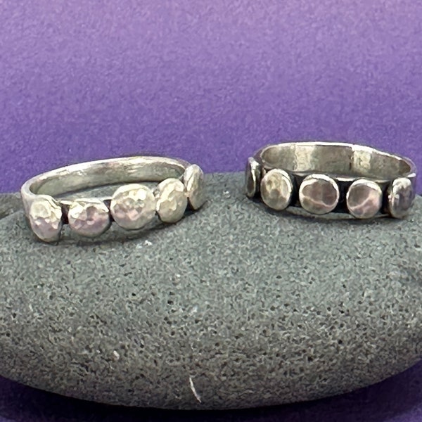 Rustic Silver Ring - Etsy