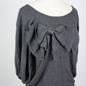 GF FERRE Sweater Puff Sleeve Sweater Cropped Sweater Half Sleeve ...
