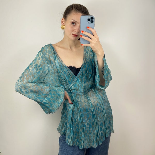 See Through Silk Blouse - Etsy