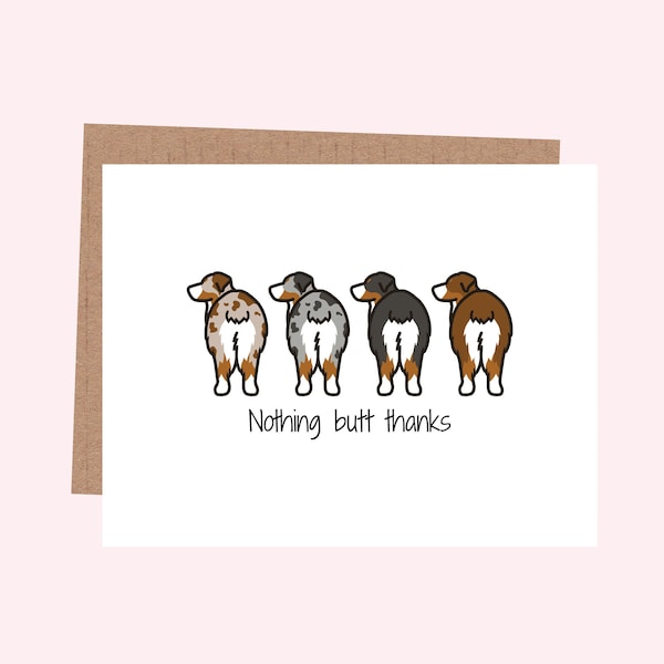 Aussie Thank You Card - Etsy