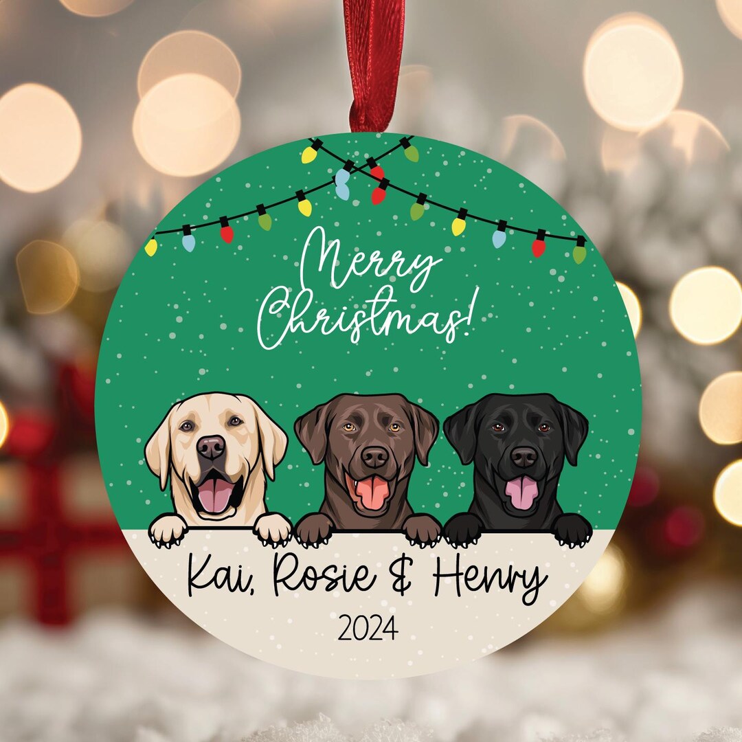 Labrador Christmas Ornament - Etsy