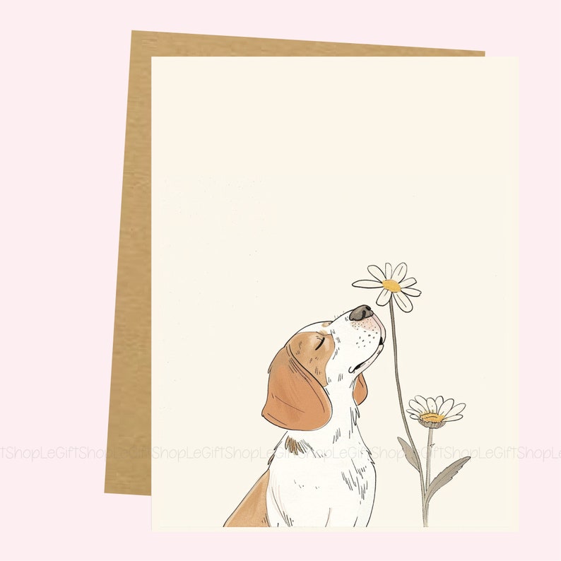 Beagle Card - Etsy