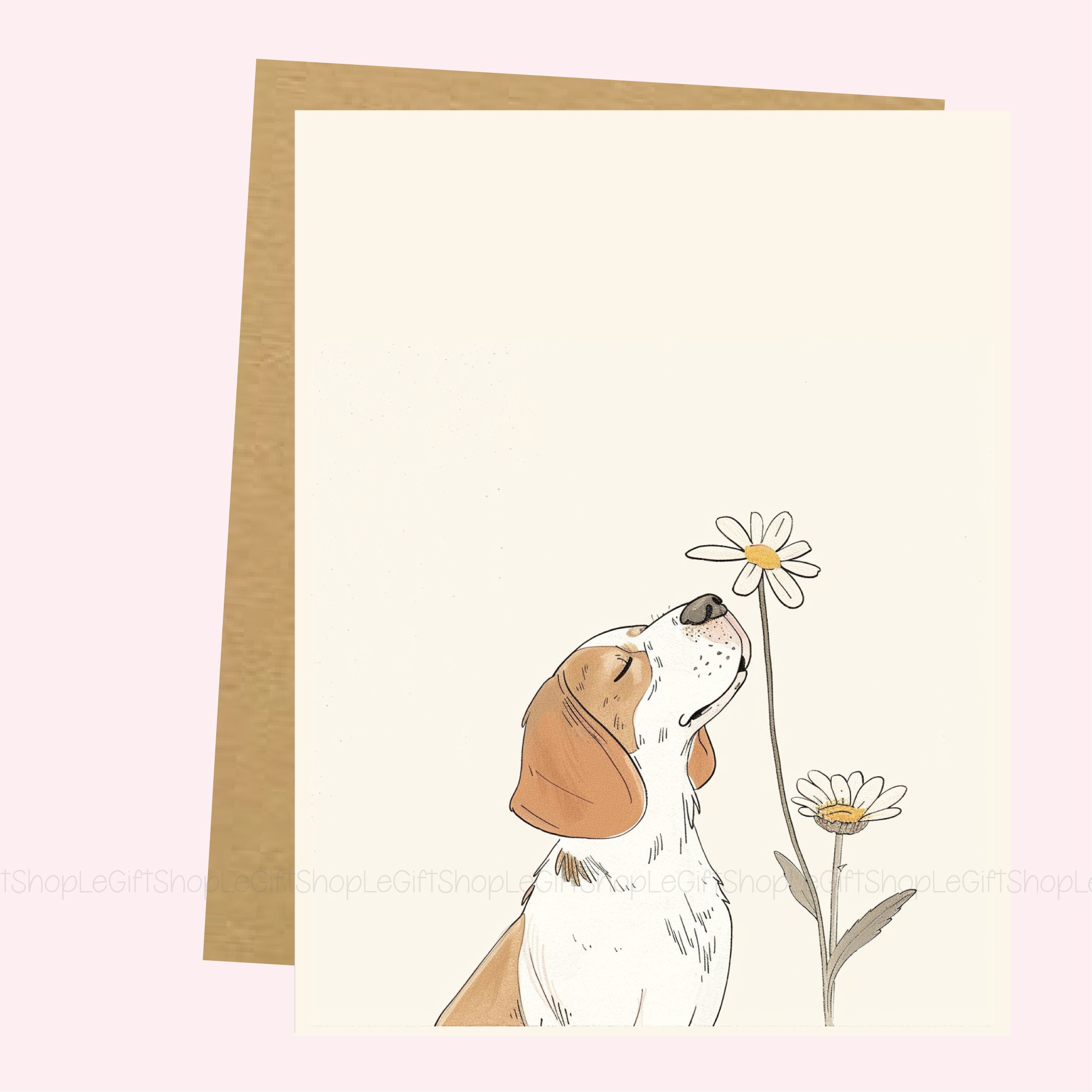 Beagle Card - Etsy
