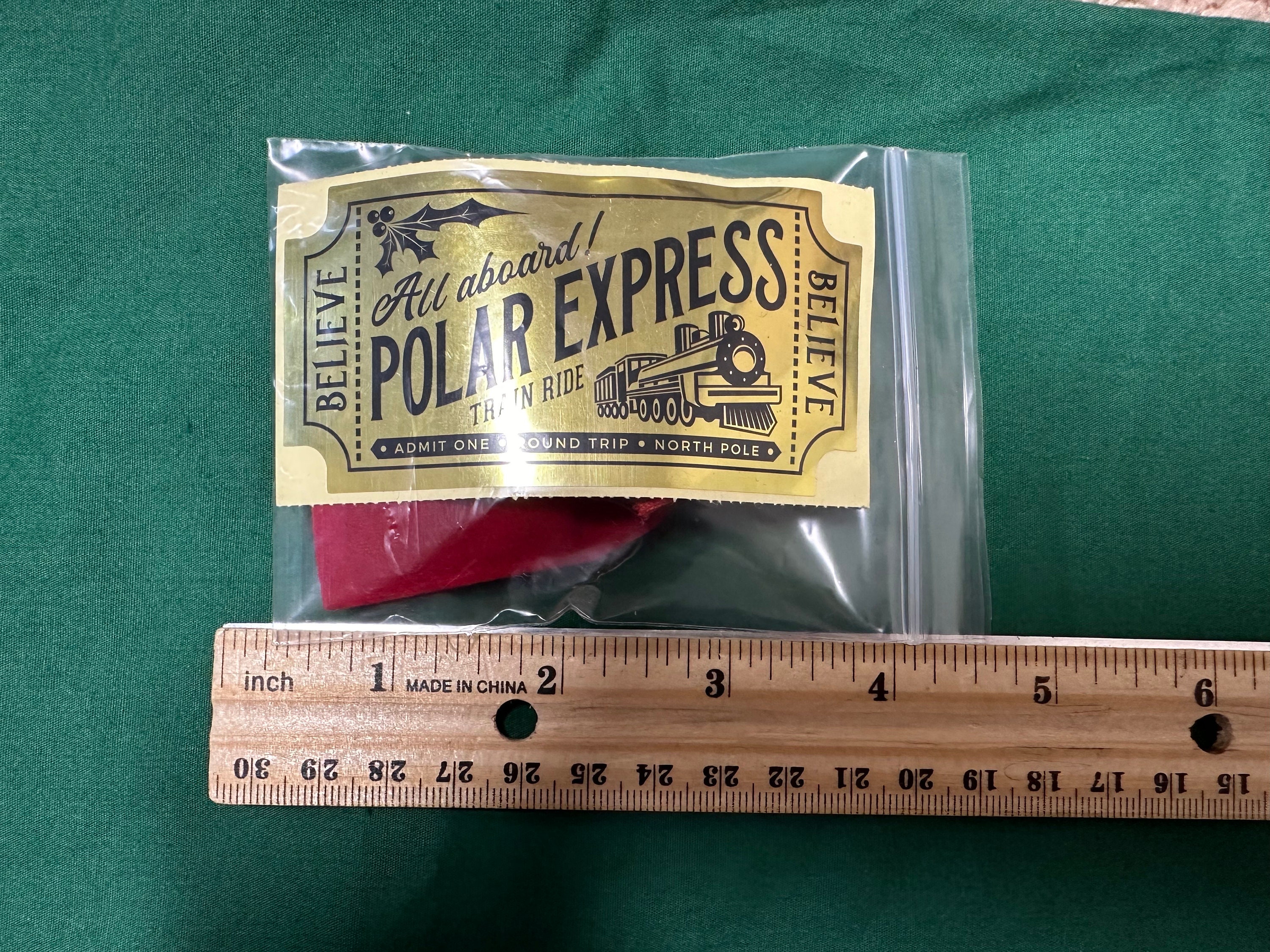 Set of 12 Polar Express Ticket and Bell Themed Party Favors, Winter ...