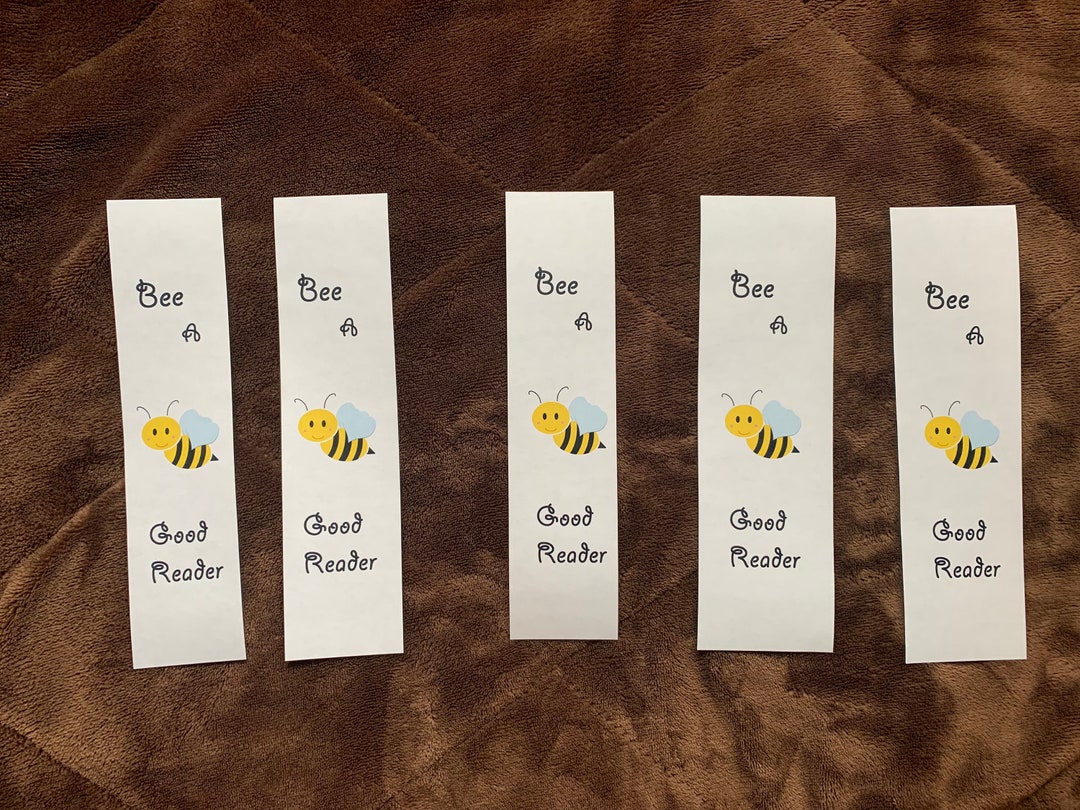 Printable PDF - Bee A Good Reader Bookmark, Instant Download, Read ...