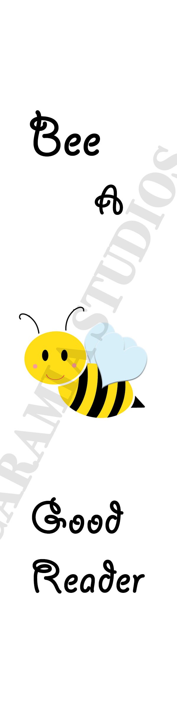 Printable PDF - Bee A Good Reader Bookmark, Instant Download, Read ...
