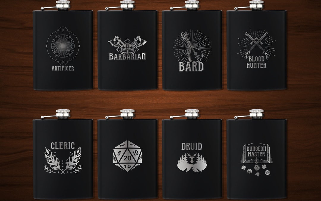 Dungeons & Dragons (DND) 8oz Flask - Etsy