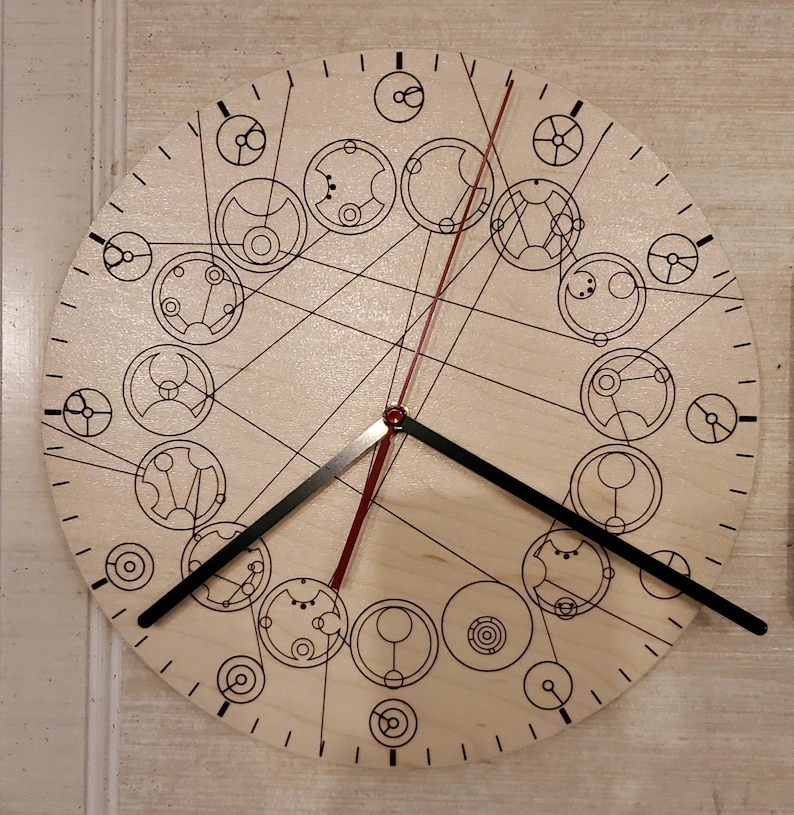 Custom Doctor Who Gallifreyan Clock - Etsy