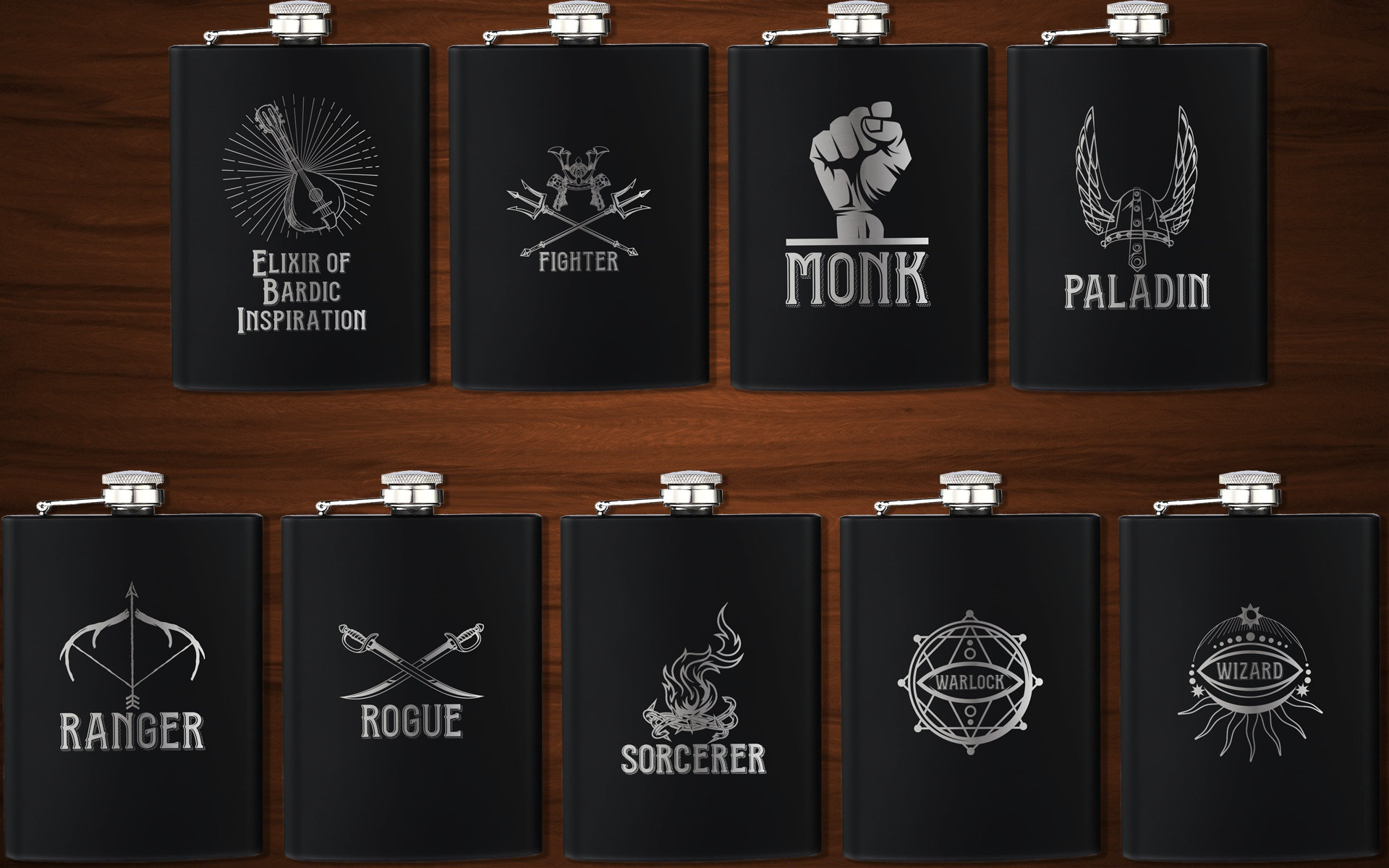 Dungeons & Dragons DND 8oz Flask - Etsy