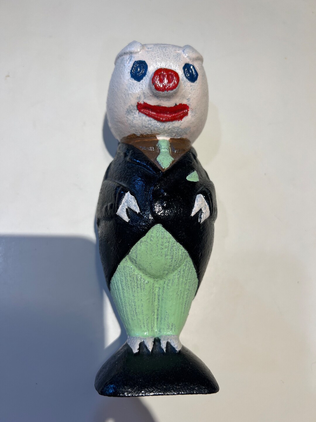 Vintage/antique Cast Iron North Manchester Foundry Advertising Pig Bank ...