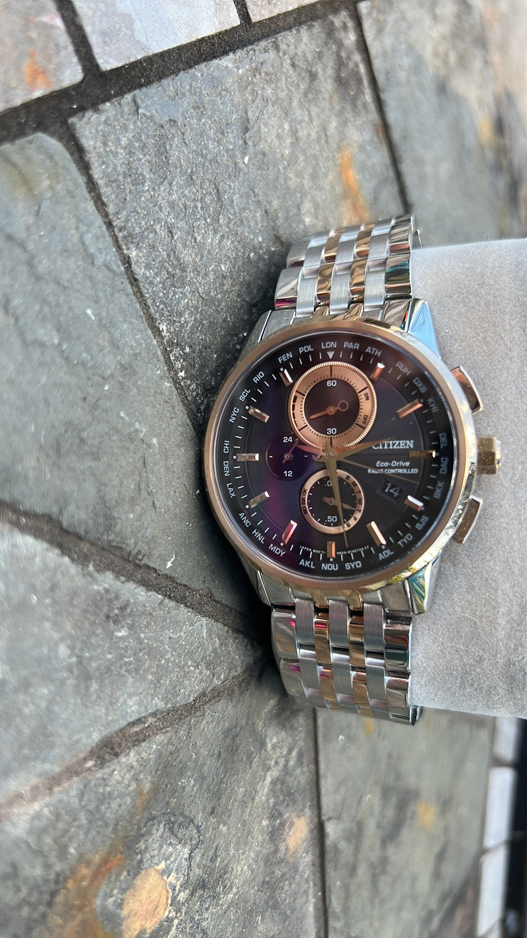 Citizen World Timer Eco Drive Perpetual Calander - Etsy