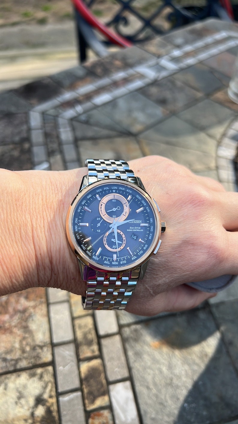 Citizen World Timer Eco Drive Perpetual Calander - Etsy