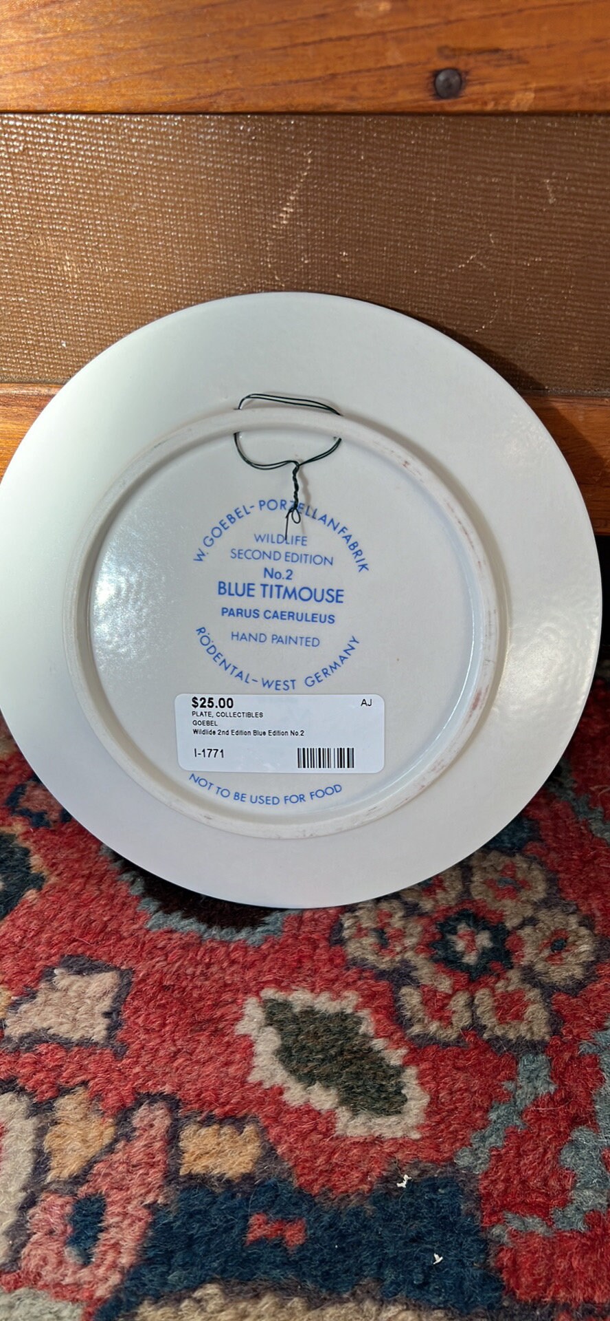 Gobel Blue Bird Collector Plate - Etsy