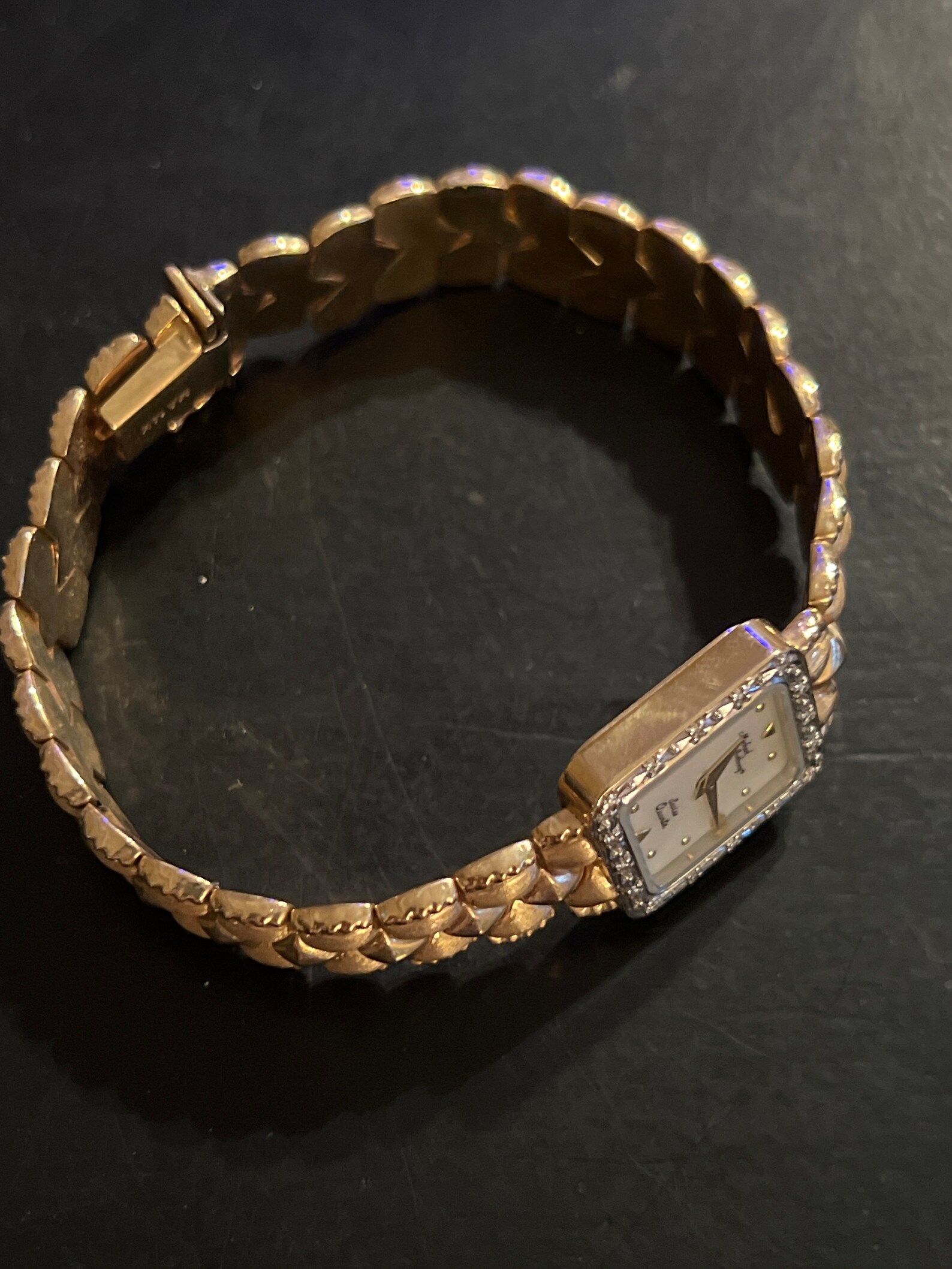 Vintage Micheal Anthony Diamond Gold Watch - Etsy