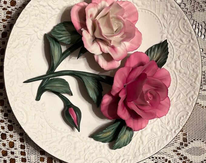 The Silver Lavender Roses of Capodimonte - Etsy