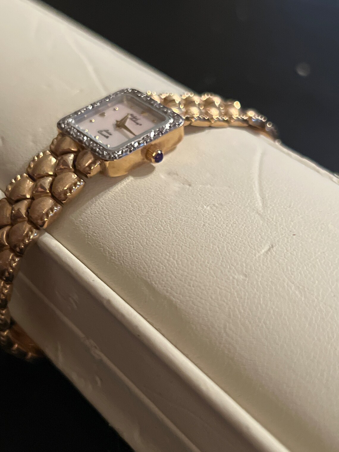 Vintage Micheal Anthony Diamond Gold Watch - Etsy