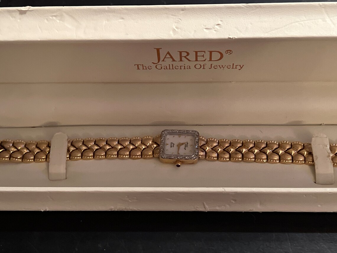 Vintage Micheal Anthony Diamond Gold Watch - Etsy