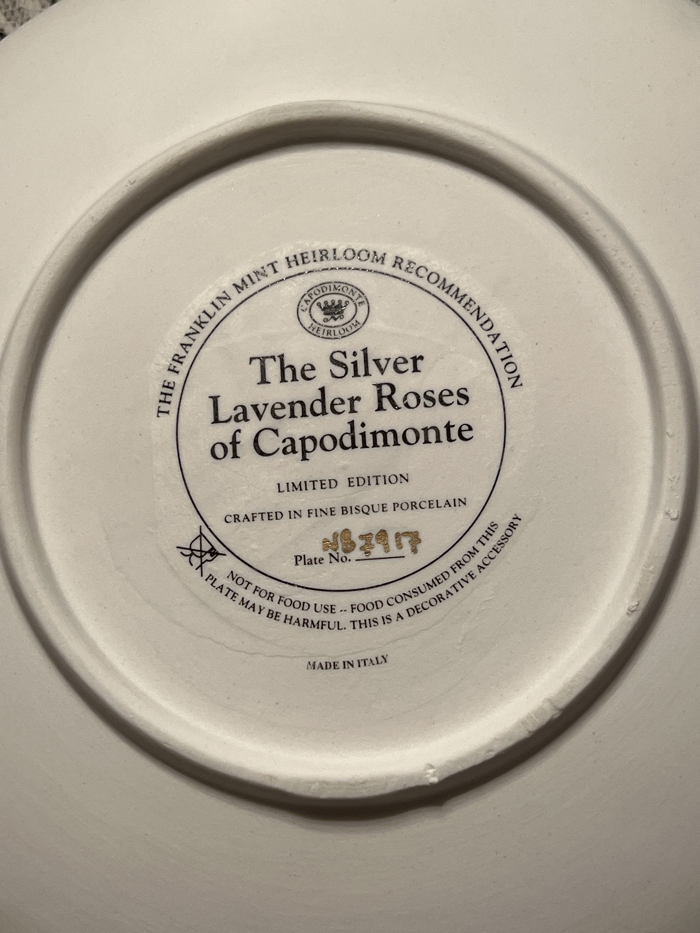 The Silver Lavender Roses of Capodimonte - Etsy