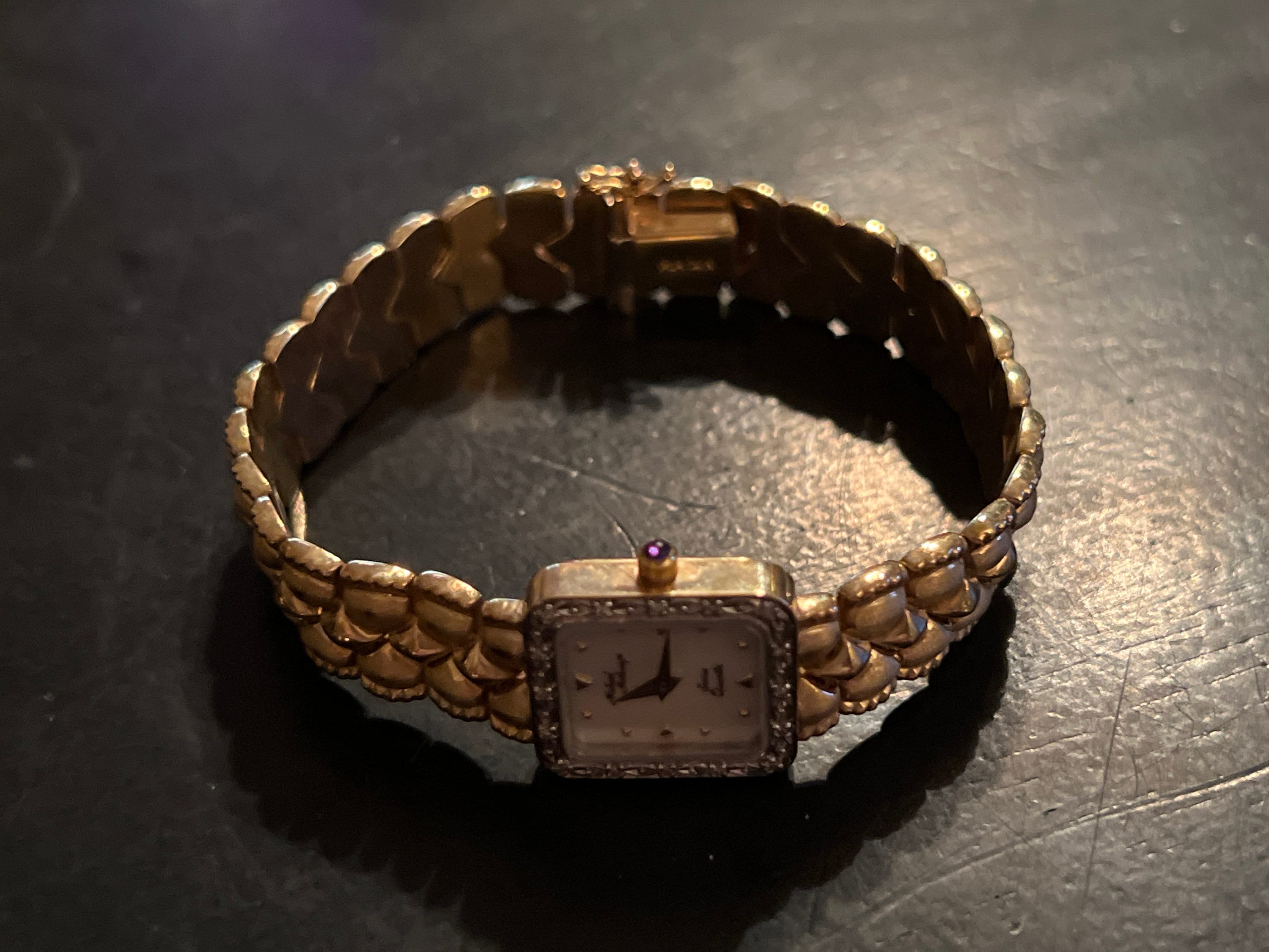 Vintage Micheal Anthony Diamond Gold Watch - Etsy