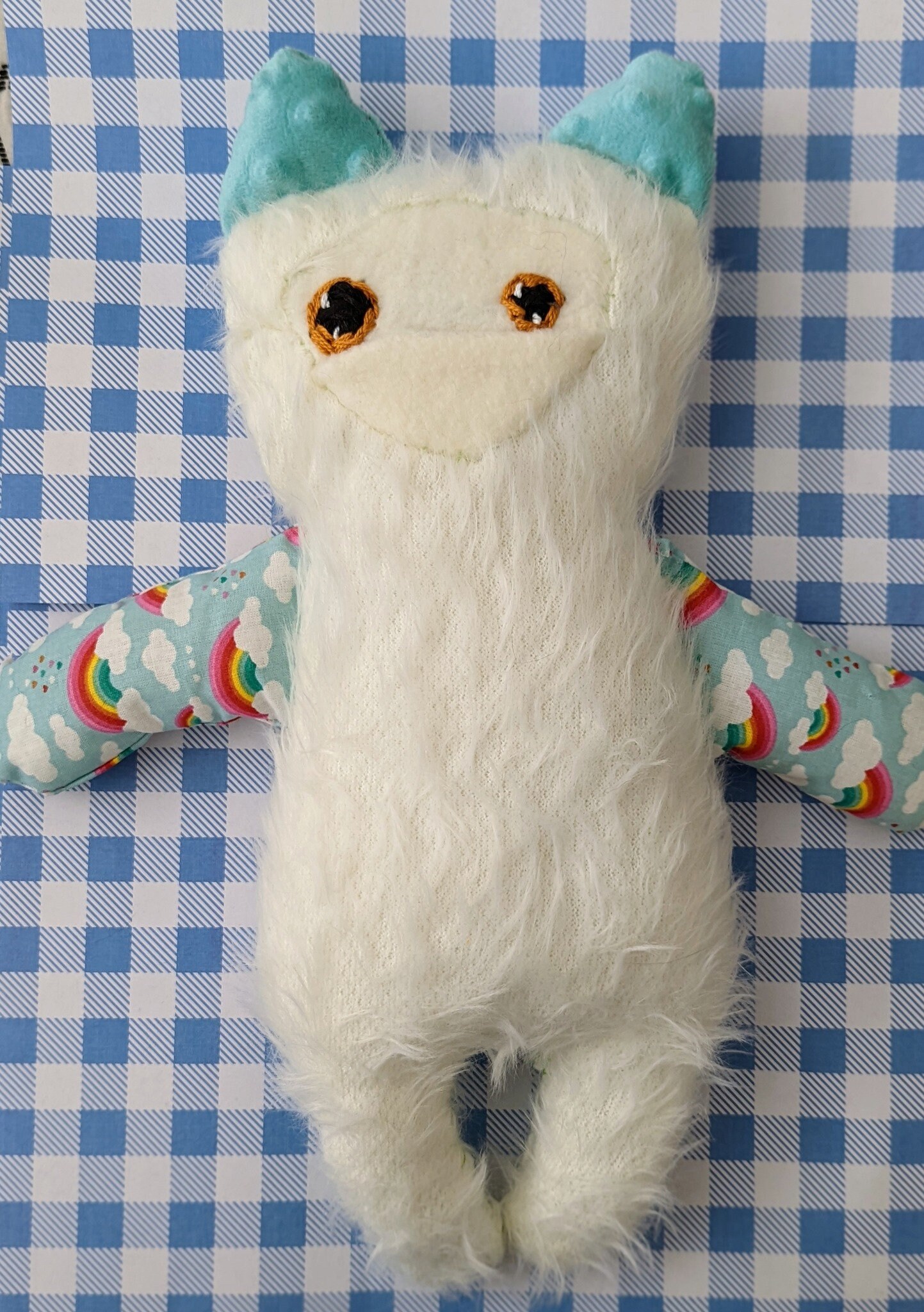 Rainbow Franky Greebo Plush - Etsy