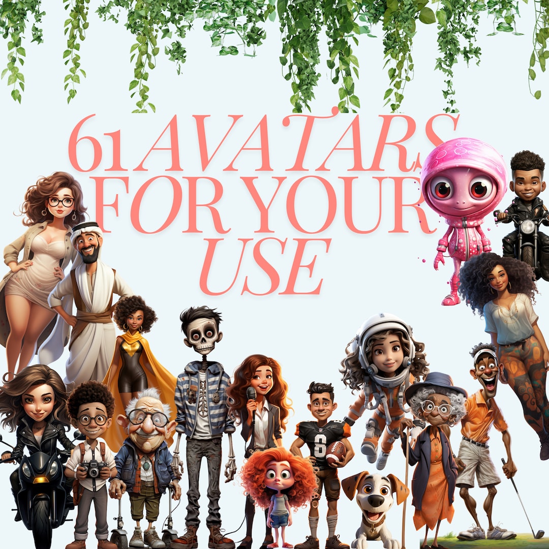 3d Pixar Style Avatars, Clipart, Animated Video, Faceless Videos ...