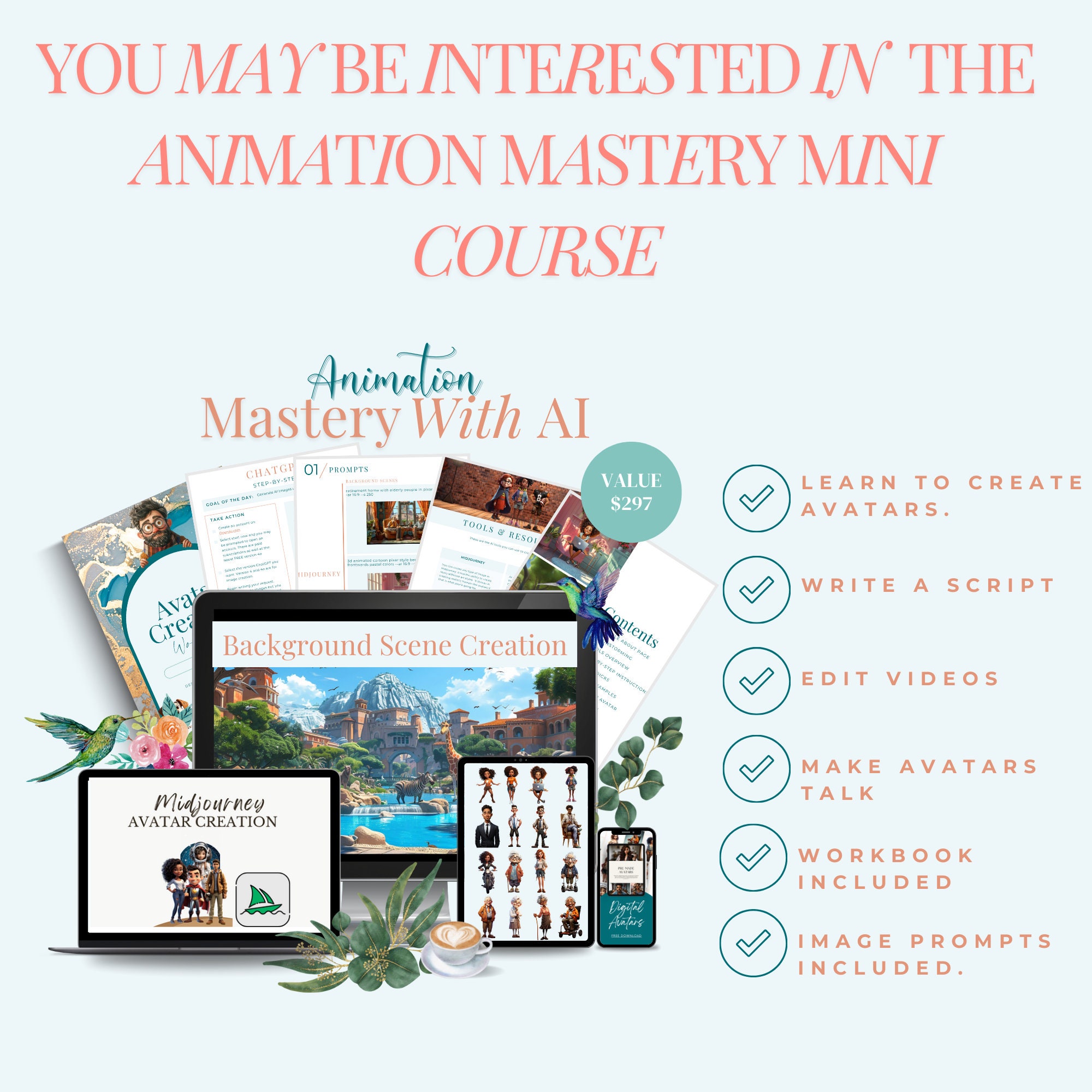 3d Pixar Style Avatars, Clipart, Animated Video, Faceless Videos ...