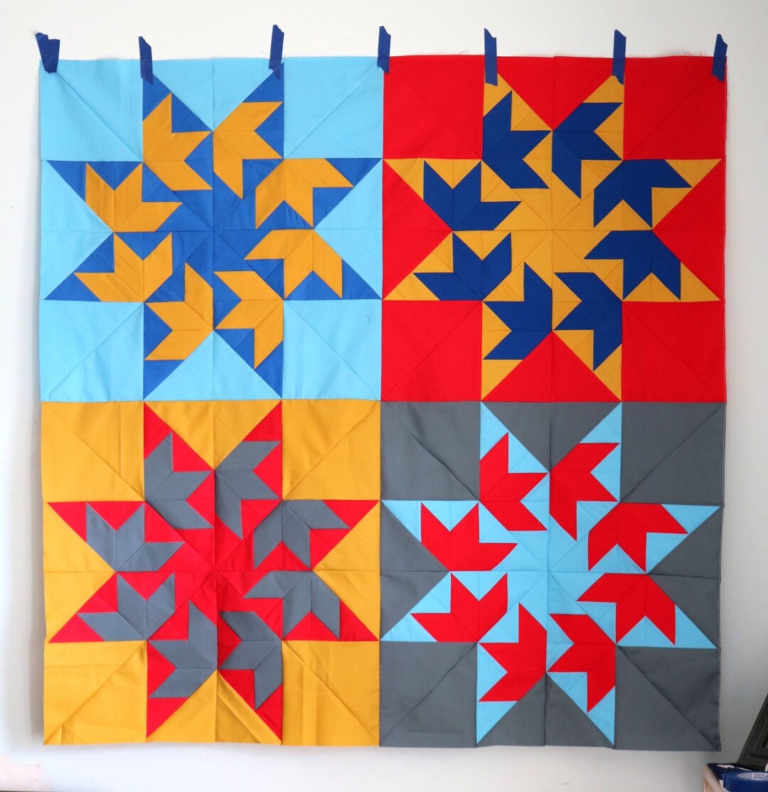 Flight Quilt Patterns - Two Paper Pieced Circling/flying Swallows Quilt ...