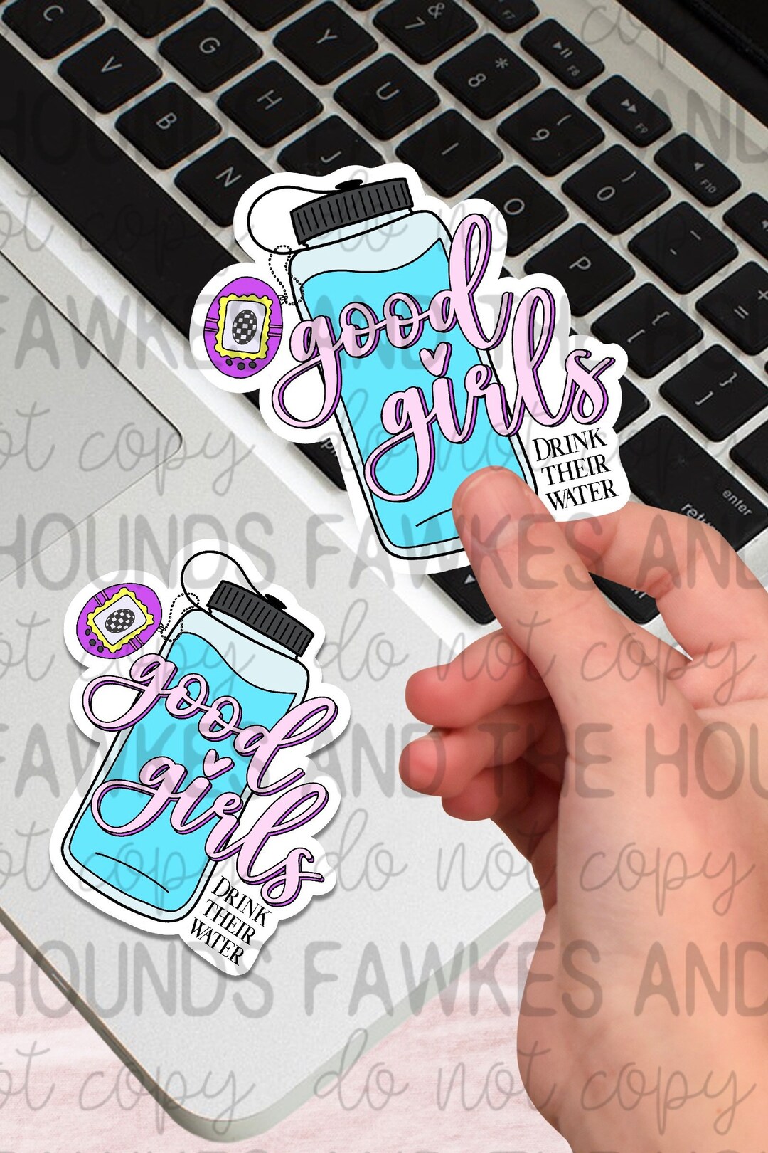 Good Girls Drink Their Water 2" 3" Sticker With Offset DIGITAL DOWNLOAD ...