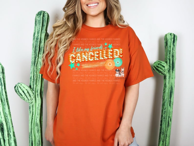 I Like My Friends Cancelled PNG Full Color - Etsy