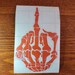 Bones Middle Finger Decal / Sticker - Etsy