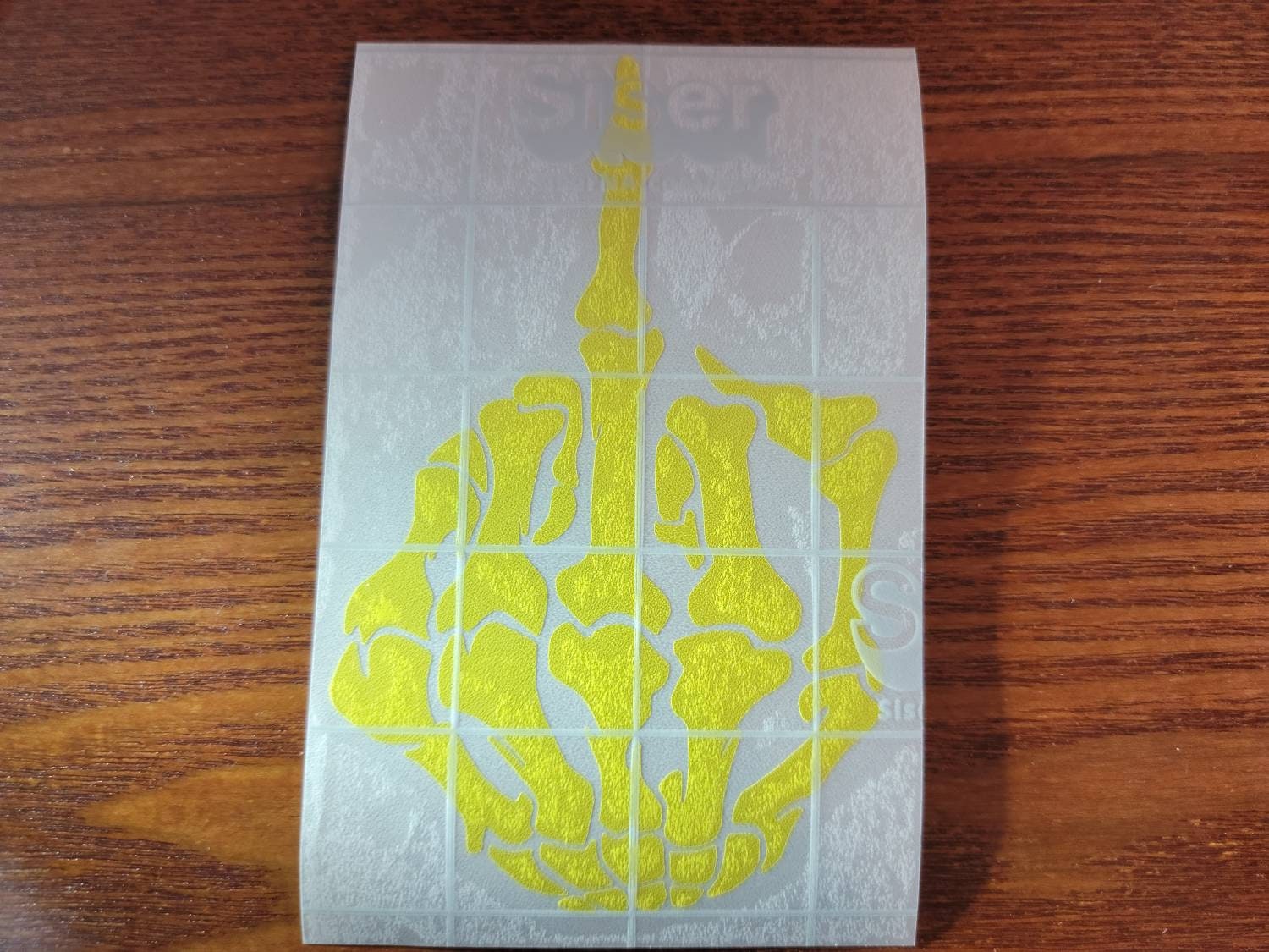 Bones Middle Finger Decal / Sticker - Etsy