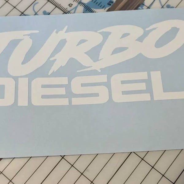 Turbo Diesel Decal - Etsy