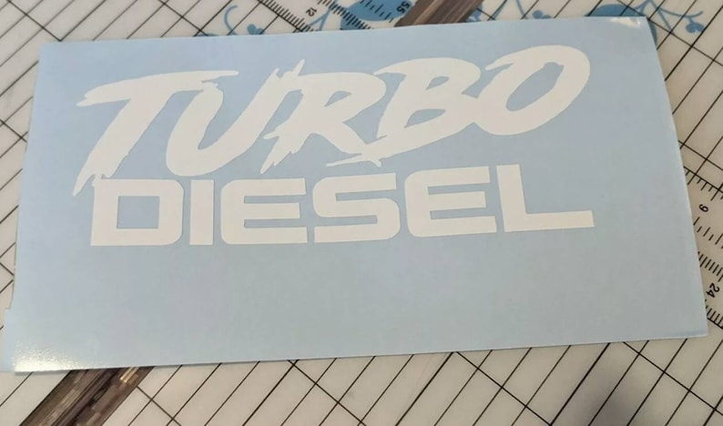 Turbo Diesel Decal/ Sticker. Made With Orical 651 Vinly for - Etsy