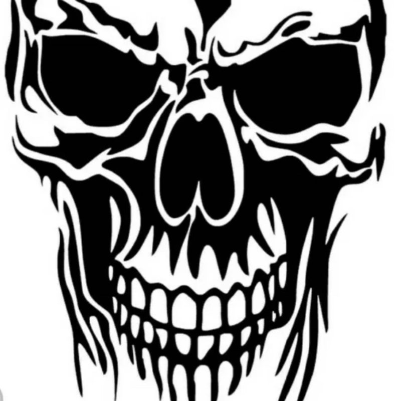 Skull Wall Decal - Etsy
