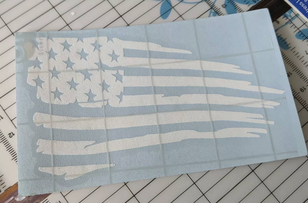 Distressed American Flag. Decal / Sticker Decal - Etsy