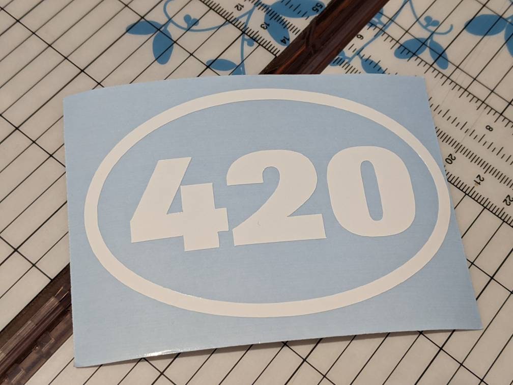 Weed 420 leaf decal marijuana decal weed sticker laptop | Etsy