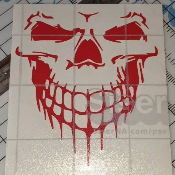 Skull Wall Decal - Etsy